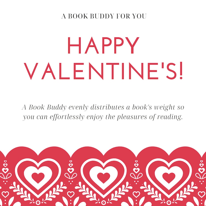 Book Buddy Valentine's Day Heart-shaped Book Holder - Etsy