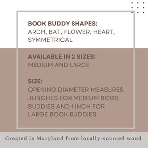 Bat Book Buddy - Bat Book Holder - Wood Thumb Page Holder - Cherry Wood ...