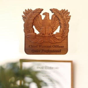 Army Warrant Officer Eagle Personalized Plaque - Retirement or ...
