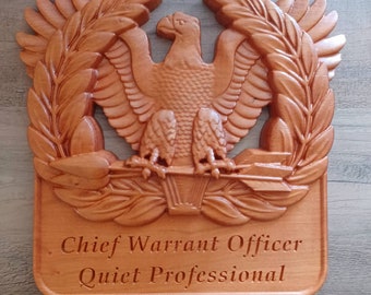 Wooden Warrant Officer Rising Eagle - Etsy