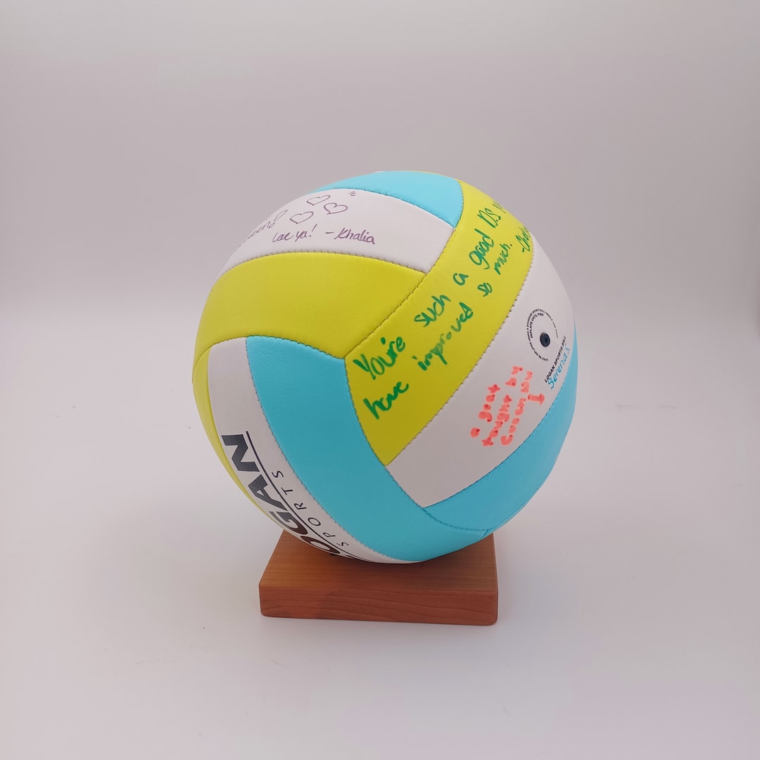 Game Ball Display Tray - Autograph Ball Holder Made From Wood - Gift ...