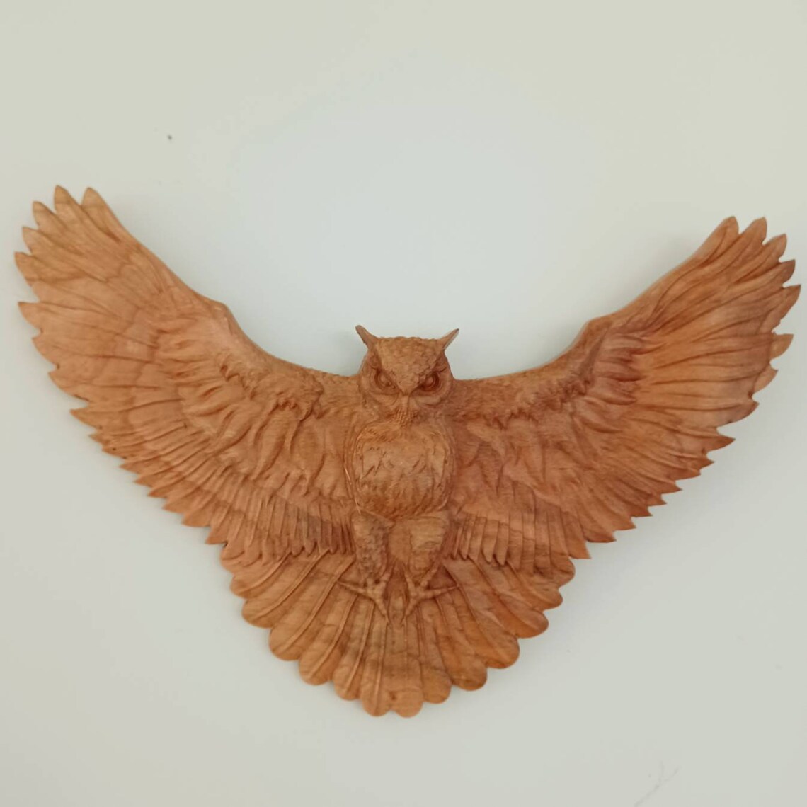 Owl Wood Wall Hanging Attacking Owl Wall Decor Owl With - Etsy