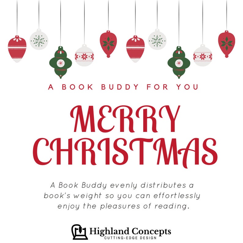 Holiday Book Buddy Book Holder With Christmas Packaging - Etsy