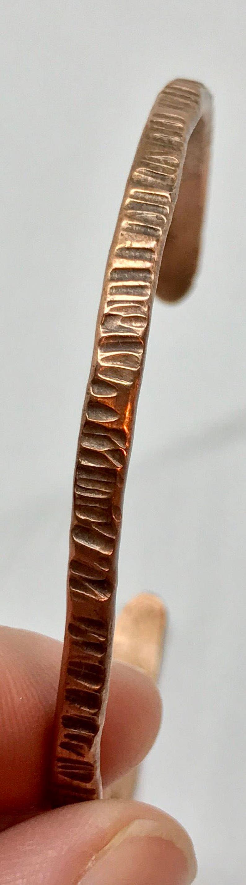 Handmade Textured Copper Cuff - Etsy