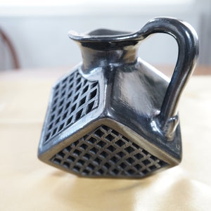 Doña Rosa Black Pottery Vintage Handmade 3-item Group, Artist Signed ...