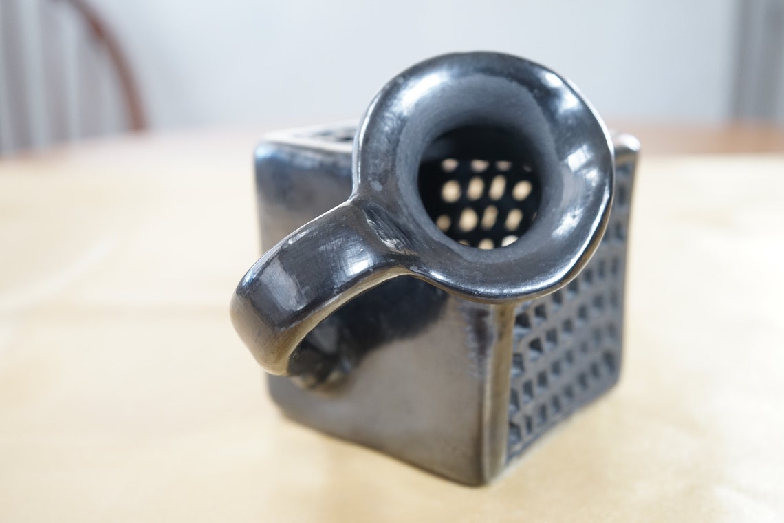 Doña Rosa Black Pottery Vintage Handmade 3-item Group, Artist Signed ...