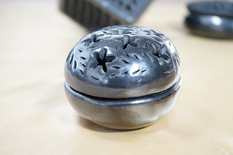 Doña Rosa Black Pottery Vintage Handmade 3-item Group, Artist Signed ...