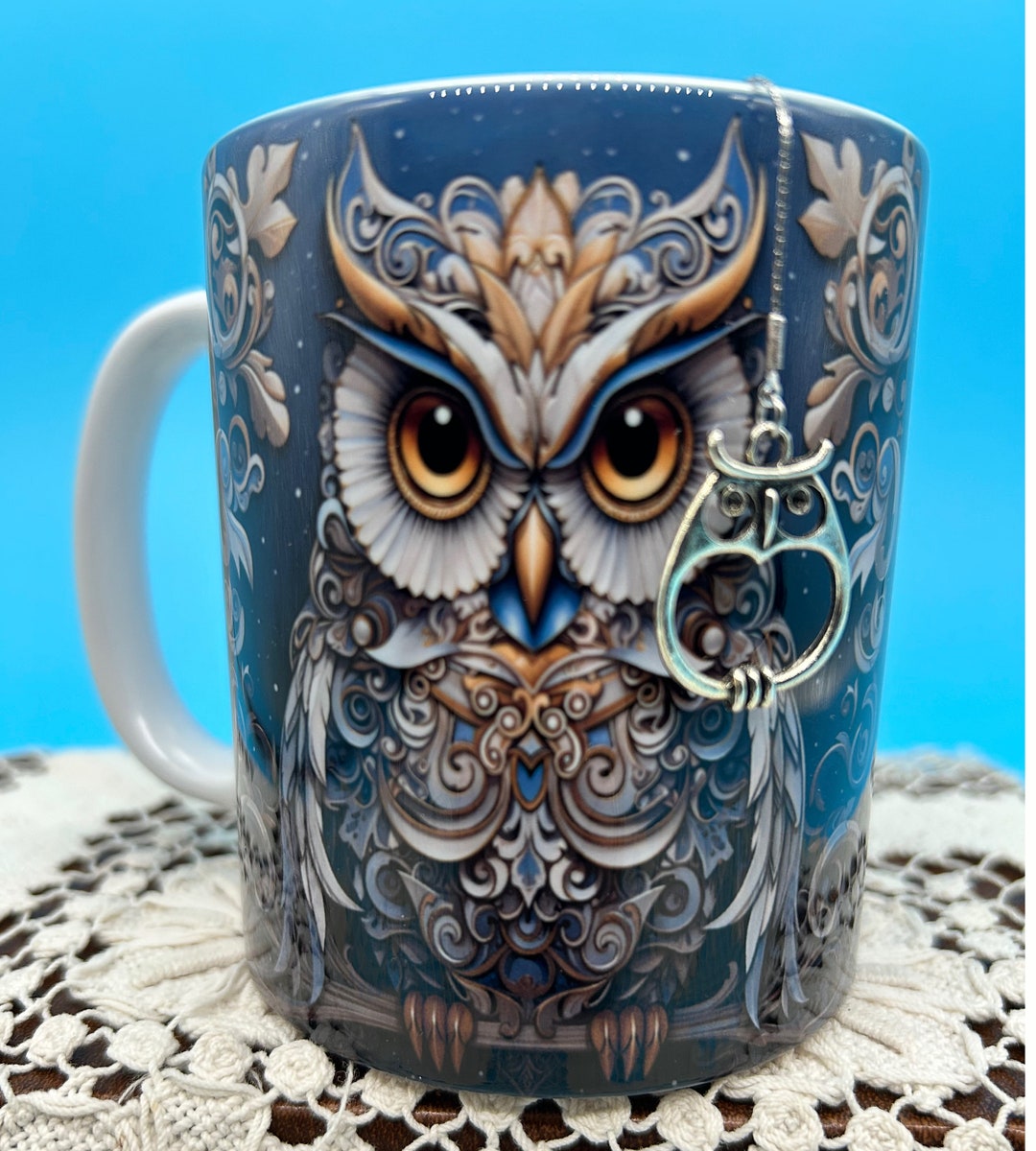 3D Owl Mug, Owl Tea Bag Clip, Owl Tea Cup, Owl Gifts, Owl Lovers, Owl ...