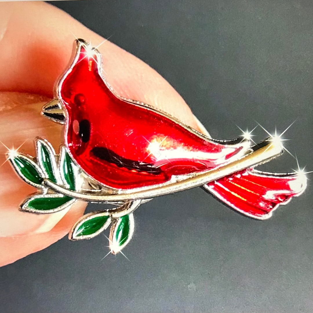 Cardinal, Cardinal Pin, Cardinal Memorial Pin, Cardinal Bereavement Pin ...
