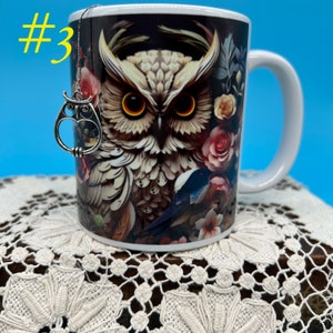 3D Owl Mug, Owl Tea Bag Clip, Owl Tea Cup, Owl Gifts, Owl Lovers, Owl ...