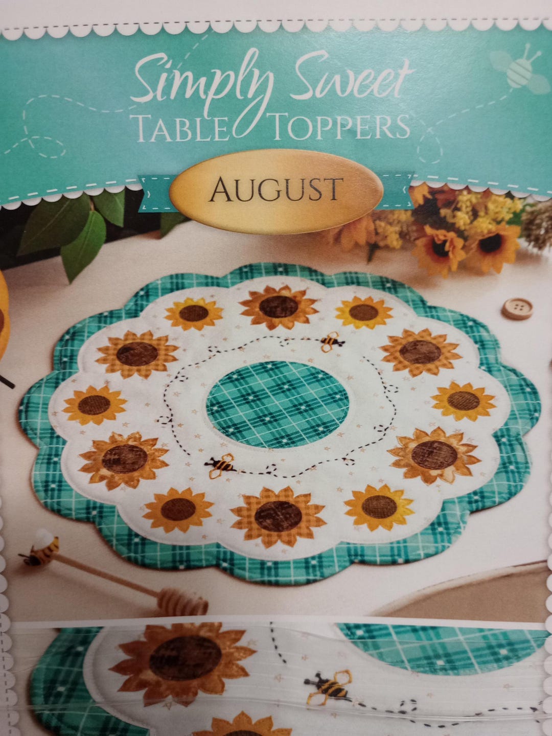 Simply Sweet August Table Topper Mini Quilt Pattern, Shabby Fabrics - Etsy