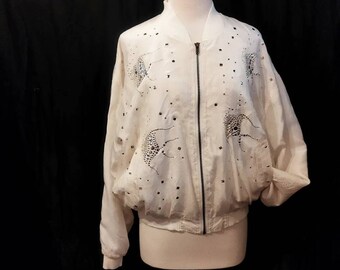 Metallic Bomber Jacket - Etsy