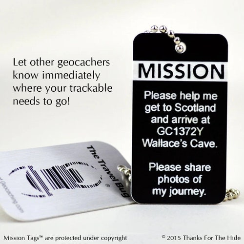 Geocaching Mission Tag™ Instructions Mega Event - Etsy