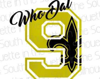 Who dat svg | Etsy