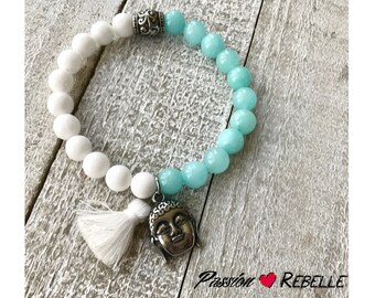 Bijoux Protection Bracelet extensible Bouddha pierres | Etsy