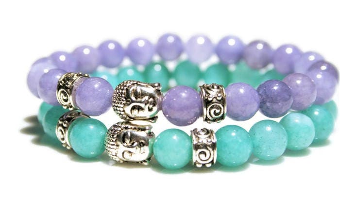 Bijoux Protection Bracelet extensible Bouddha pierres | Etsy