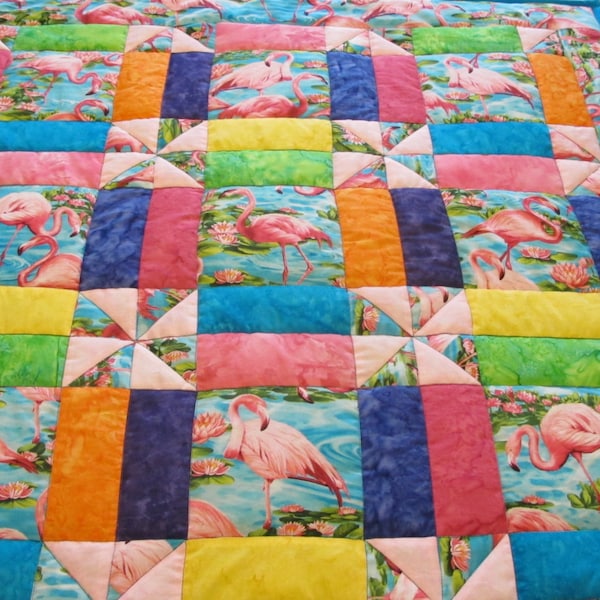 Flamingo Quilt Pattern - Etsy