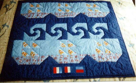 Sailboat & Waves Quilt Pattern | Etsy