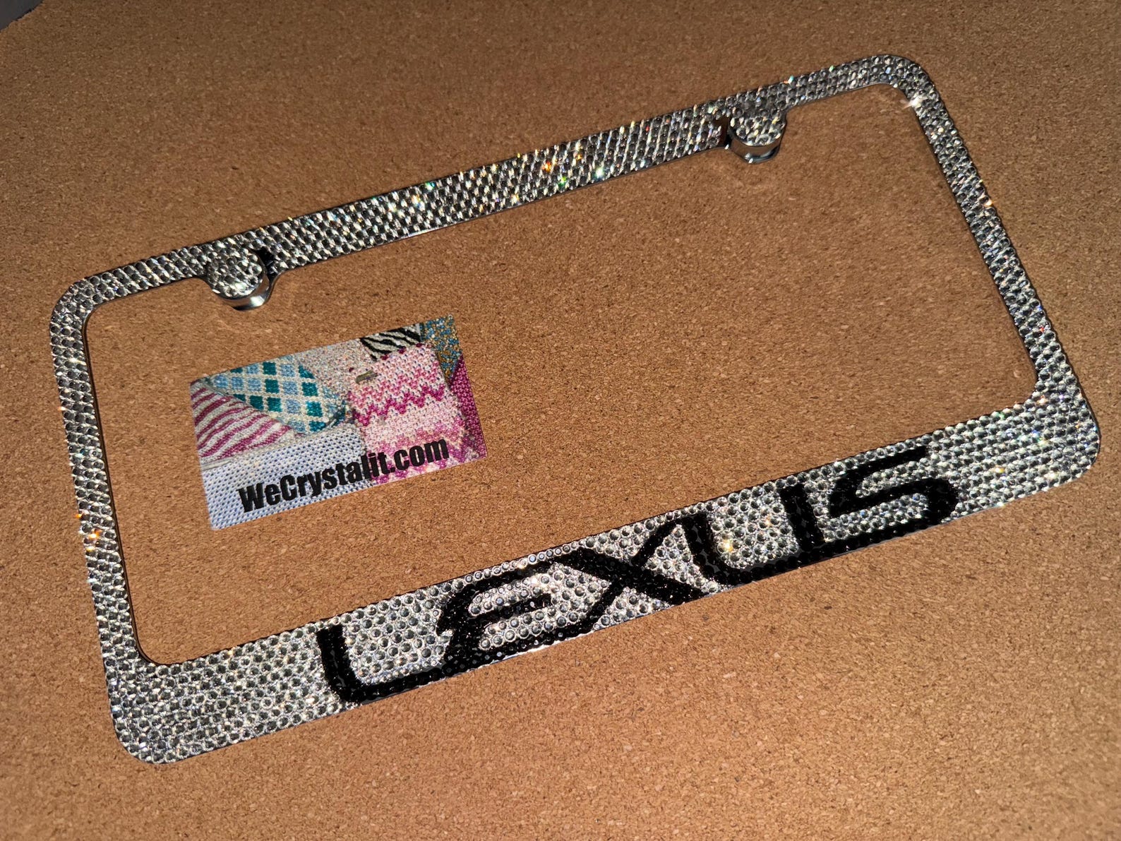 Lexus Crystal Sparkle Auto Bling Rhinestone License Plate Frame With ...