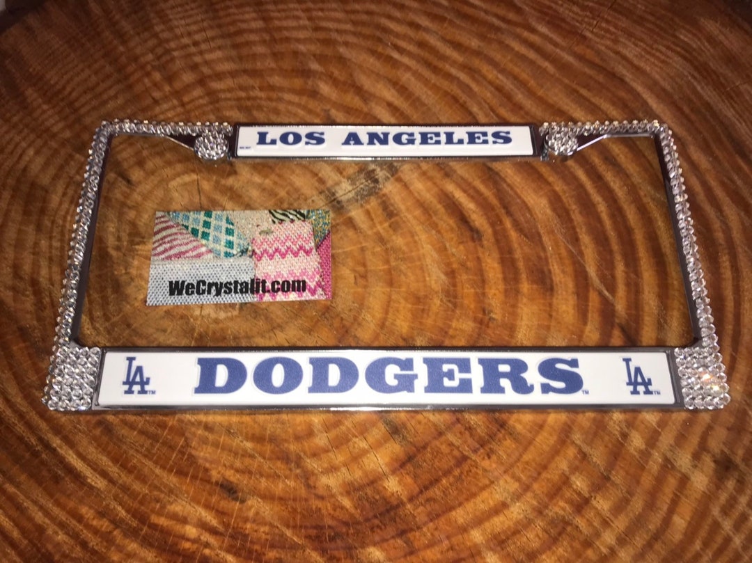 Los Angeles Dodgers License Clear Crystal Sport Baseball Frame Sparkle ...