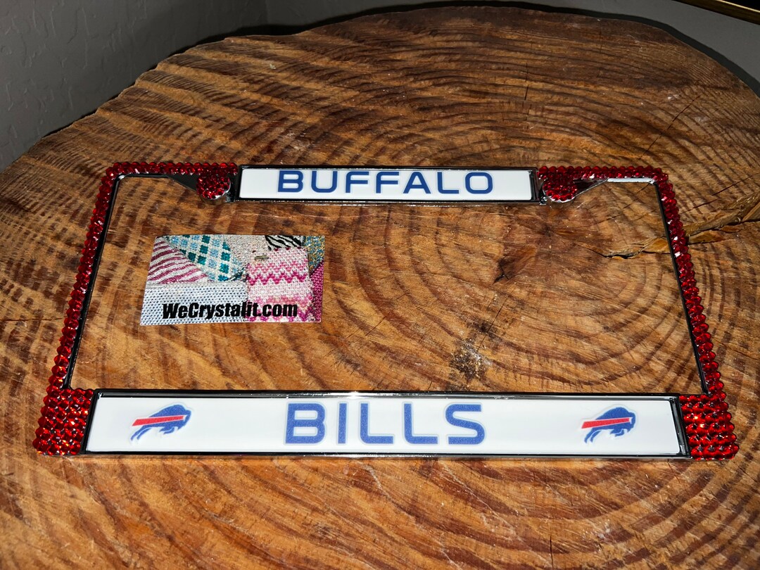 Bills License Red Crystal Buffalo Sport Football Frame Sparkle Auto ...