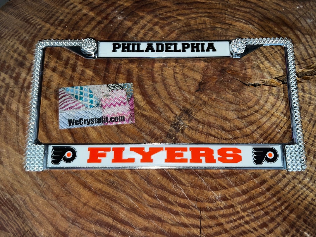 Philadelphia Flyers License Crystal Sport Silver Frame Sparkle Auto ...