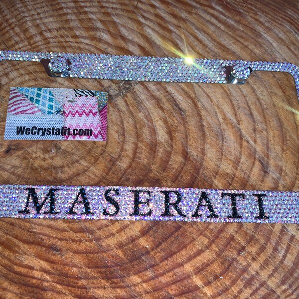 Maserati License Plate Frame - Etsy