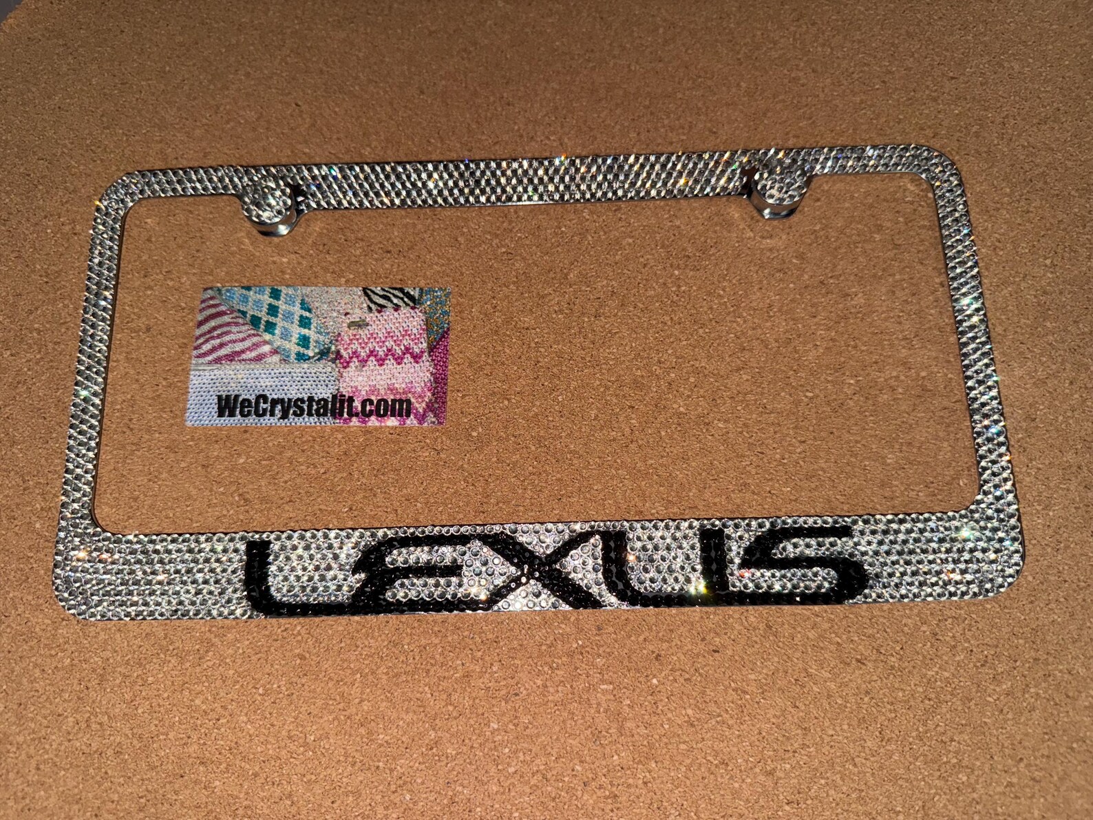 Lexus Crystal Sparkle Auto Bling Rhinestone License Plate Frame With ...