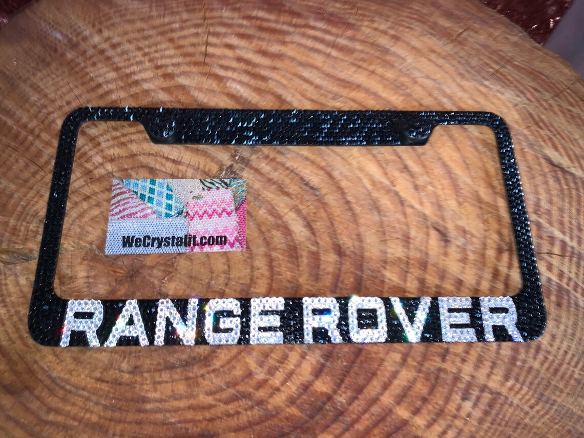 Range Rover Crystal Sparkle Auto Bling Rhinestone License | Etsy