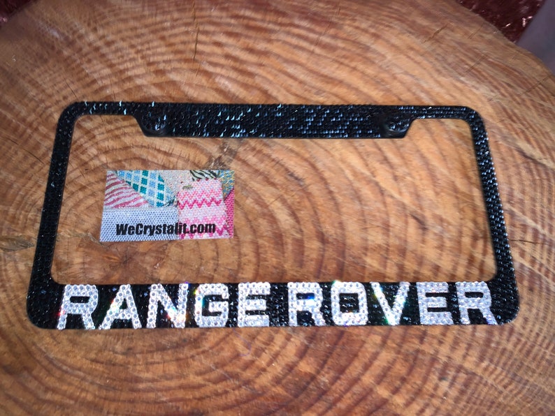 Range Rover Crystal Sparkle Auto Bling Rhinestone License | Etsy