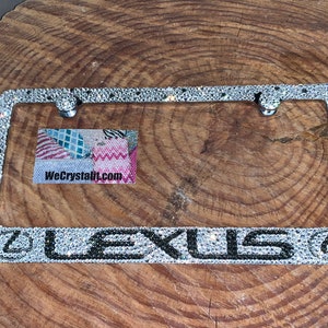 Lexus Crystal Sparkle Auto Bling Rhinestone License Plate Frame With ...