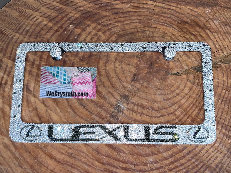 Lexus Crystal Sparkle Auto Bling Rhinestone License Plate Frame With ...