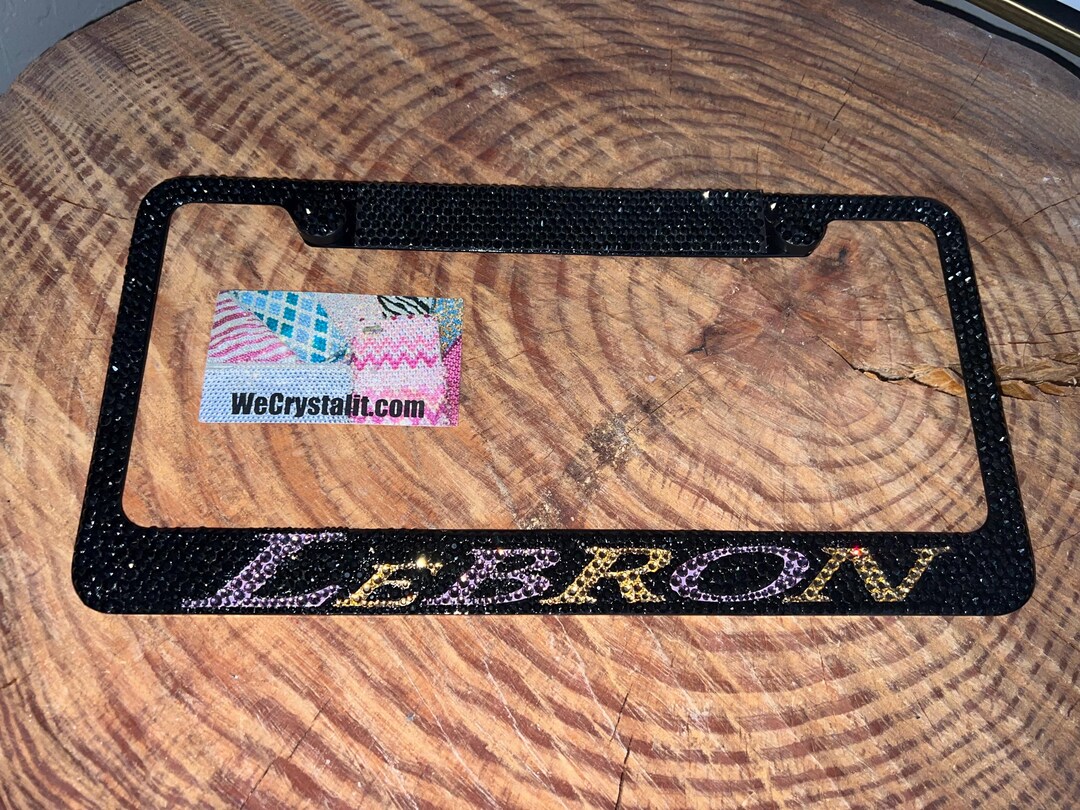 LA Lakers Crystal Sparkle Auto Bling Rhinestone License Plate Frame ...