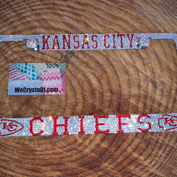 License Plate Frames Kansas City Chiefs - Etsy