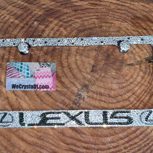 Lexus Crystal Sparkle Auto Bling Rhinestone License Plate Frame With ...