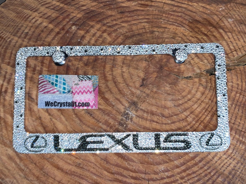 Lexus Crystal Sparkle Auto Bling Rhinestone License Plate Frame With ...