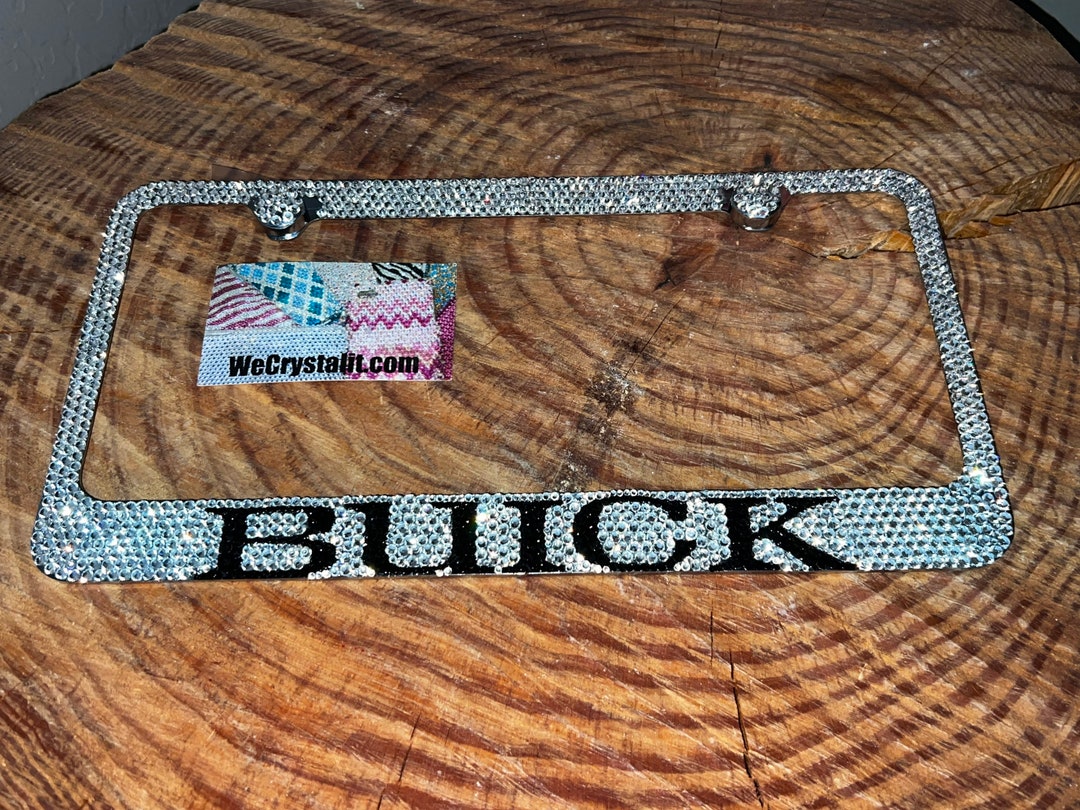 Buick Crystal Sparkle Auto Bling Rhinestone License Plate Frame With ...