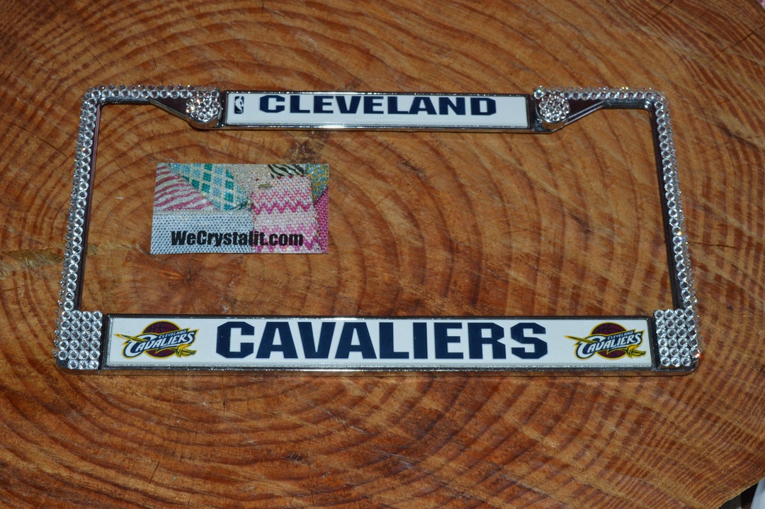 Cleveland License Crystal Cleveland Sport Silver Frame Sparkle Auto ...