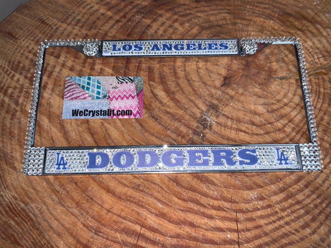 Los Angeles Dodgers License Clear Crystal Sport Baseball Frame Sparkle ...
