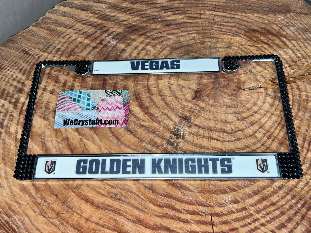 Golden Knights License Crystal Las Vegas Sport Silver Frame Sparkle ...
