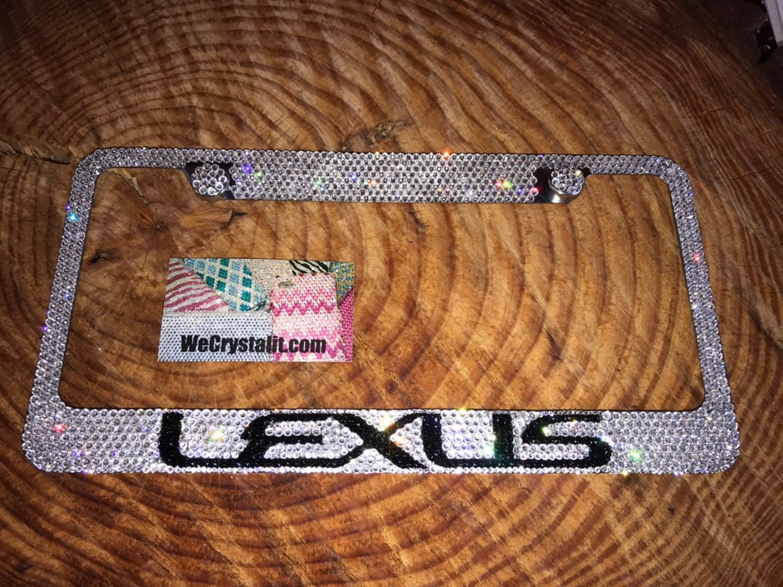 Lexus Crystal Sparkle Auto Bling Rhinestone License Plate Frame With ...