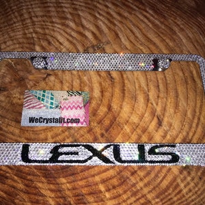 Lexus Crystal Sparkle Auto Bling Rhinestone License Plate Frame With ...