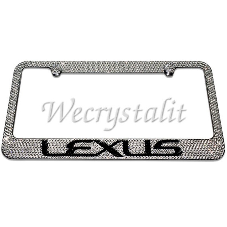 Lexus Crystal Sparkle Auto Bling Rhinestone License Plate Frame With ...