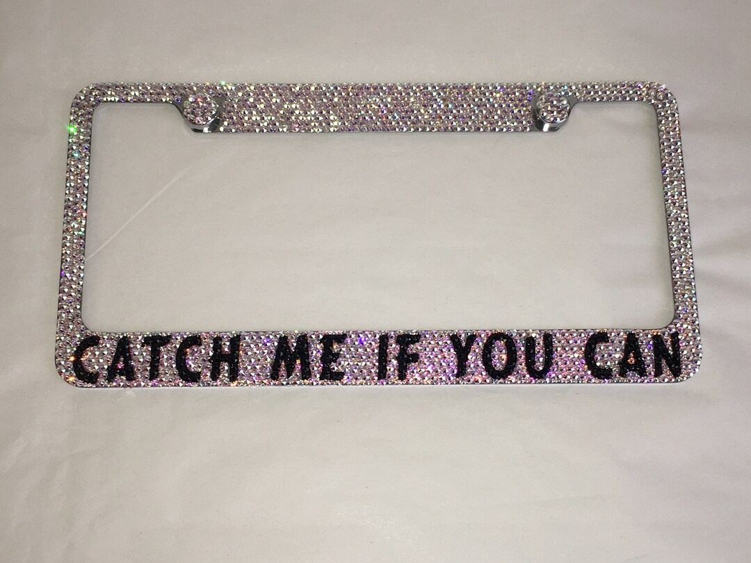 SUPERNATURAL Frame Crystal Sparkle Auto Bling Rhinestone License Plate ...