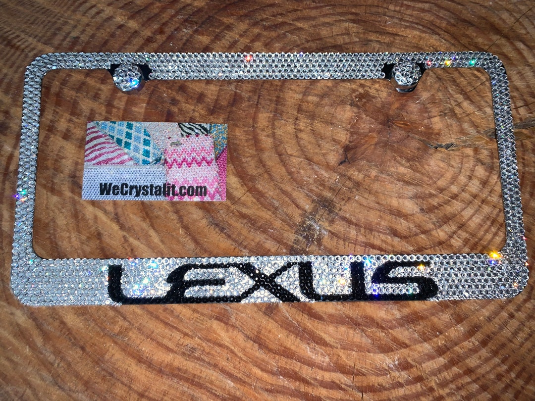 Lexus Crystal Sparkle Auto Bling Rhinestone License Plate Frame With ...