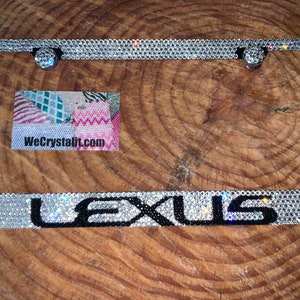 Lexus Crystal Sparkle Auto Bling Rhinestone License Plate Frame With ...