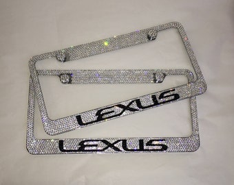 Lexus Crystal Sparkle Auto Bling Rhinestone License Plate | Etsy
