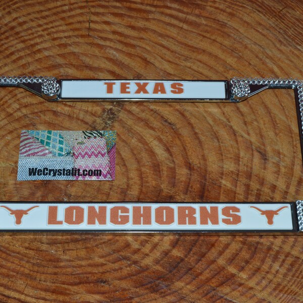 Texas Longhorn License Plate Frame - Etsy