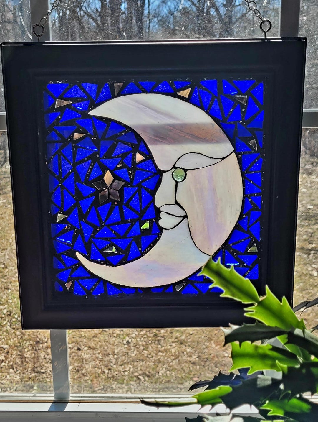 NEW! Moon Mosaic Window Decor - Etsy