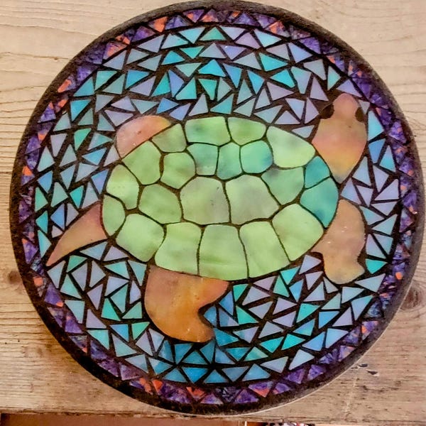 Turtle Mosaic - Etsy